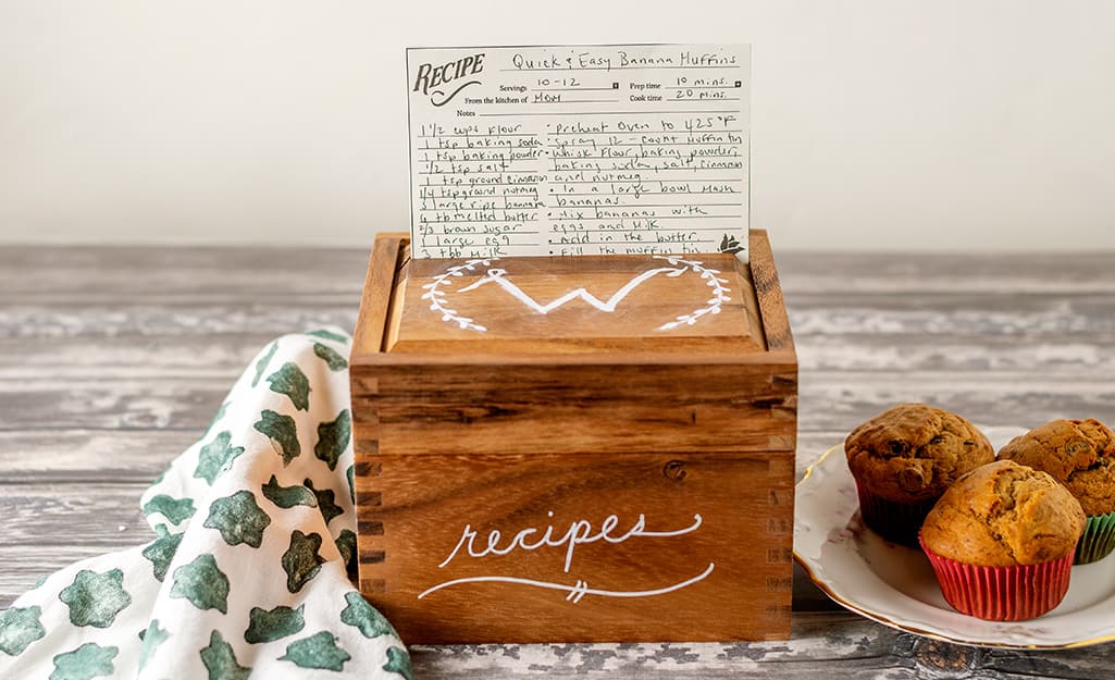 DIY Recipe Box - The Home Depot