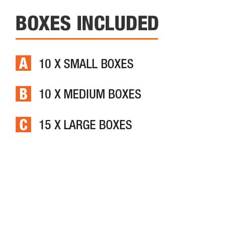 The Home Depot Apartment Moving Kit (35 boxes) 701166 - The Home Depot