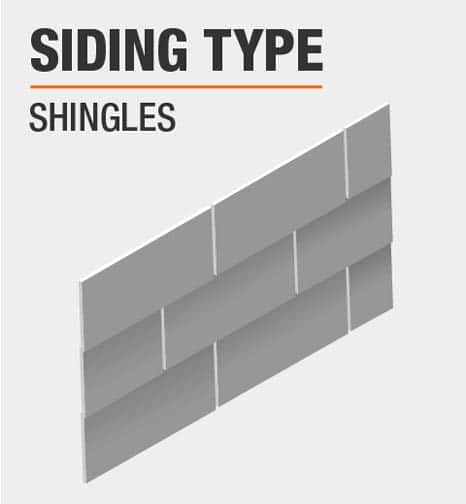 GAF WeatherSide Profile12 12 in. x 24 in. Fiber-Cement Siding Shingle ...