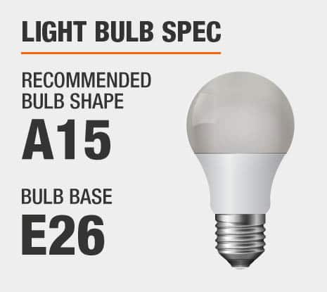 Hampton Bay Somerset 13 in. 2-Light Bronze Semi-Flush Mount with Bell ...