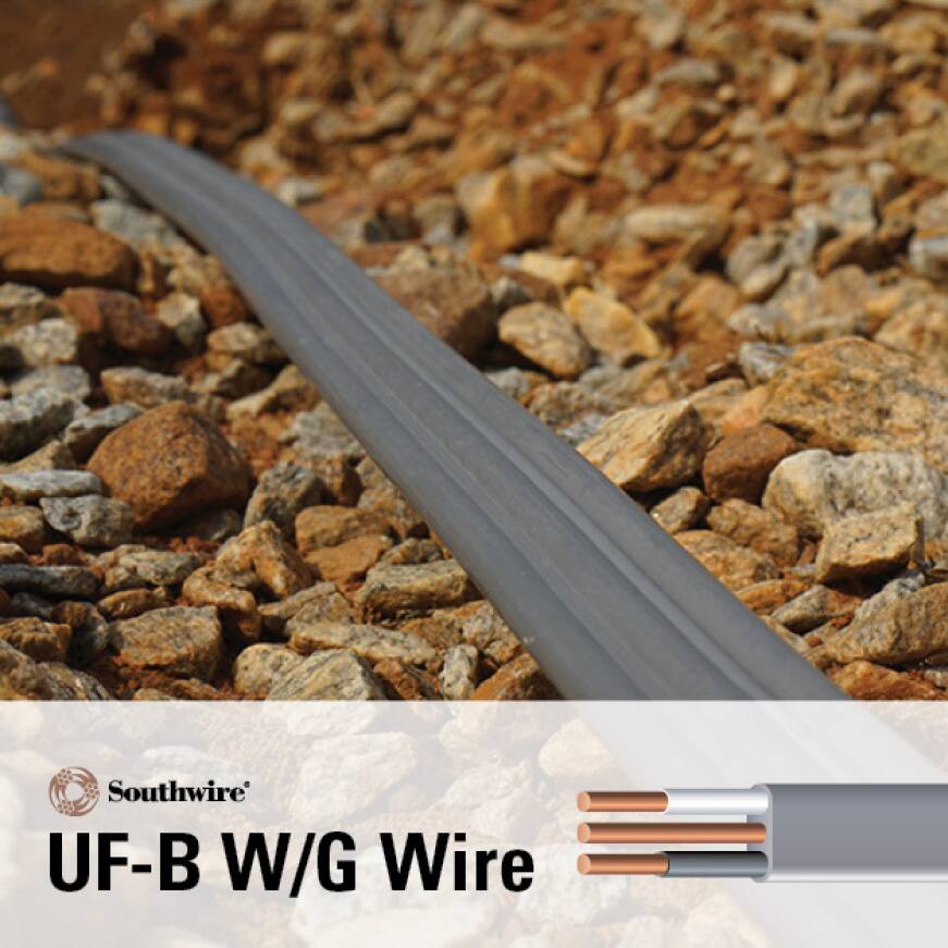 Southwire 250 Ft 10 2 Gray Solid CU UF B W G Wire 13056755 The Home
