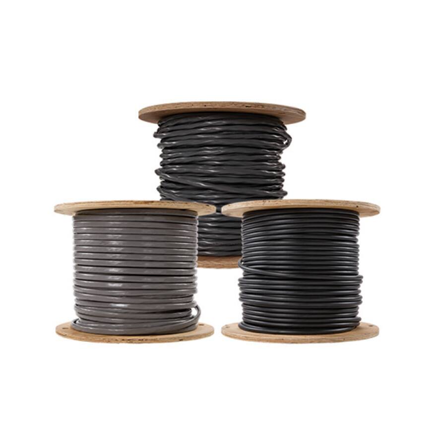 Southwire 500 ft. 2-2-2-4 Black Stranded AL Quad Dyke URD Cable ...