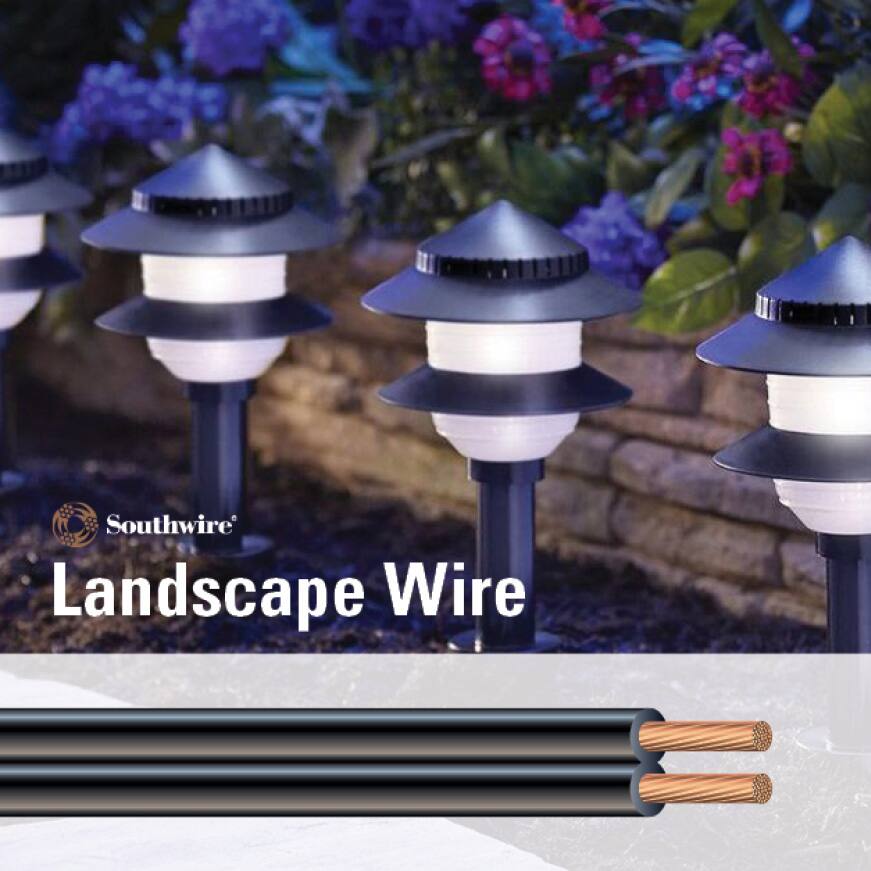 Southwire 200 ft. 12/2 Black Stranded CU Low-Voltage Landscape Lighting ...