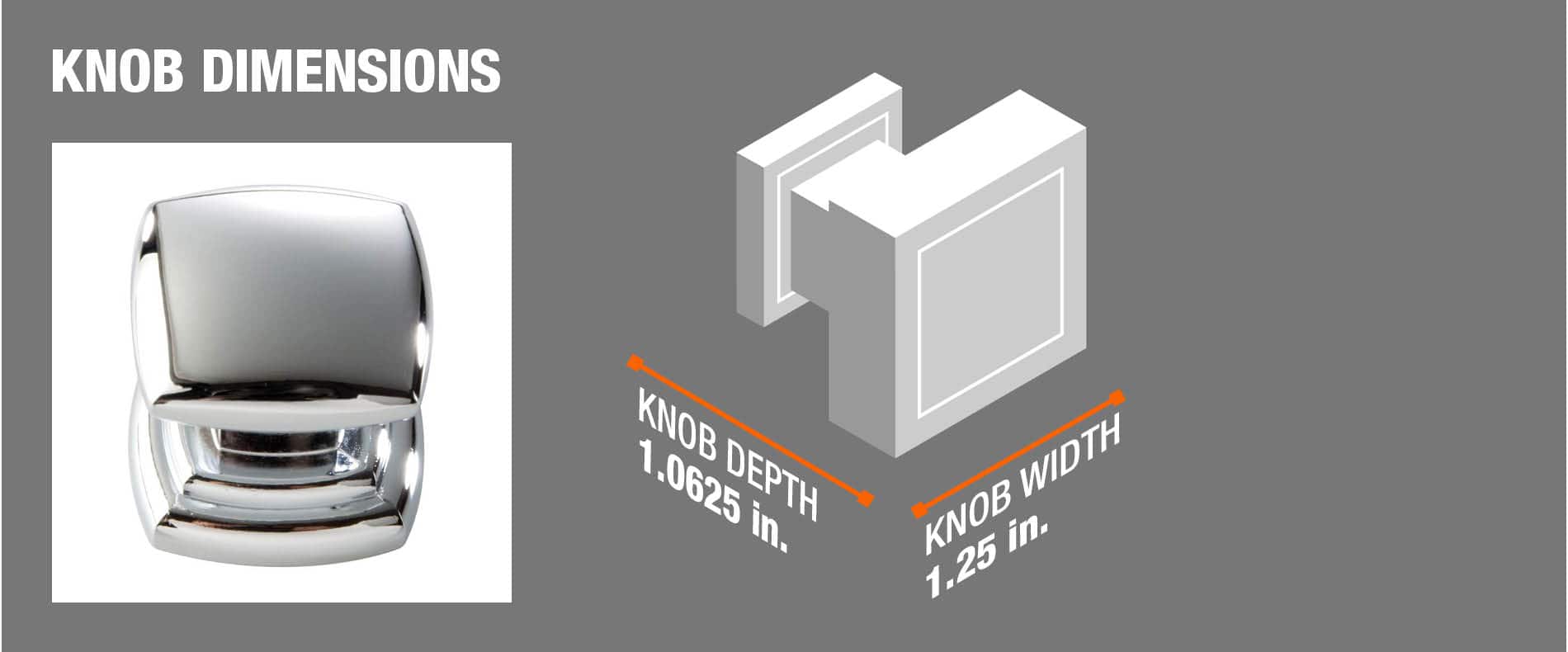 HICKORY HARDWARE 1-1/4 in. Chrome Cabinet Knob P3181-CH - The Home Depot