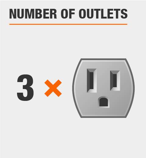 HDX 15 ft. 16/3 Indoor Tight Space Cube Tab Extension Cord, Black HD#431-702 - The Home Depot