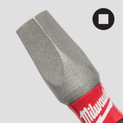 Milwaukee SHOCKWAVE Impact Duty 2 in. Square #2 Alloy Steel Screw ...