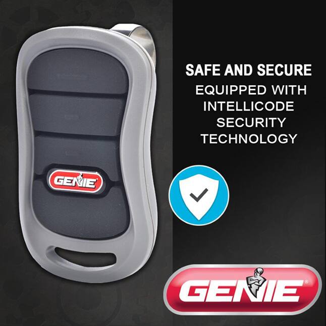 Genie 3 Button Garage Door Opener Remote With Intellicode Technology Genie 3 Button Garage Door Opener Remote With Intellicode Technology