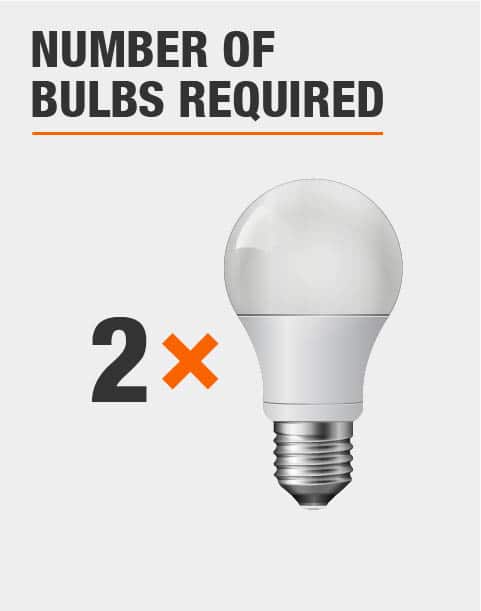 Hampton Bay 2-Light Brushed Nickel Vanity Light with Frosted White ...