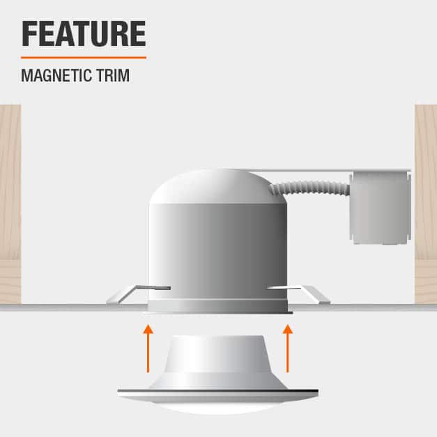 Commercial Electric 6 in. Bronze Recessed Can Light LED Trim Ring ...