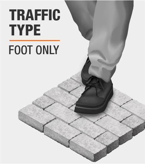 Pavestone RumbleStone Square 7 in. x 7 in. x 1.75 in. Cafe Concrete ...