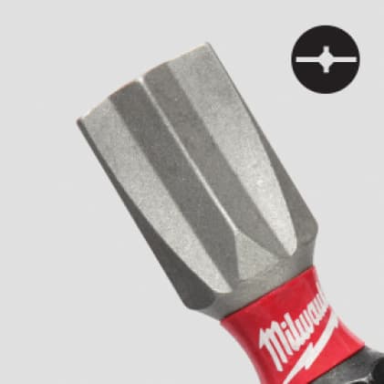 Milwaukee SHOCKWAVE Impact Duty 1 in. Phillips #2 Alloy Steel Insert ...