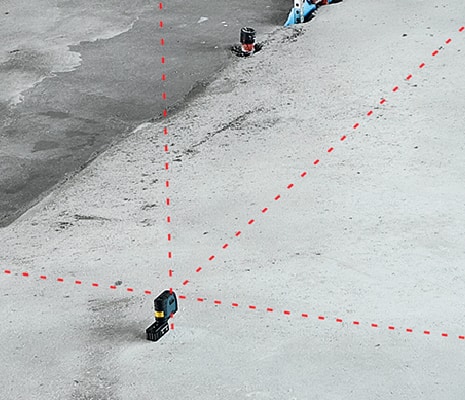 Bosch 100 ft. 5 Point Plumb and Square Laser Level Self Leveling with ...