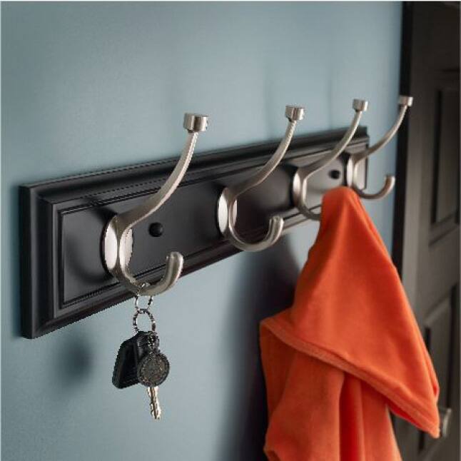 Liberty 9 in. Dark Caramel and Venetian Bronze Key Rack 139632