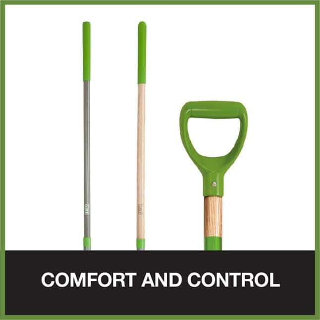 Ames 46.5 in. Fiberglass Handle Steel Blade Digging Shovel with Comfort ...