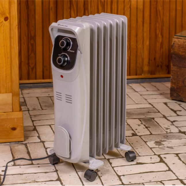 Comfort Zone 29 in. 1,500-Watt White Convection Baseboard Heater with ...