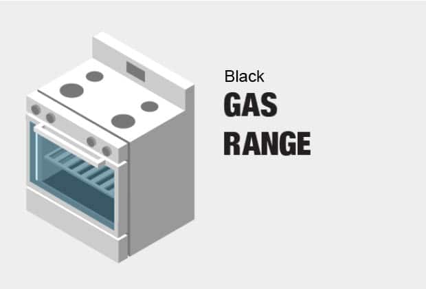 Whirlpool 5.1 cu. ft. Gas Range in Black WFG320M0BB
