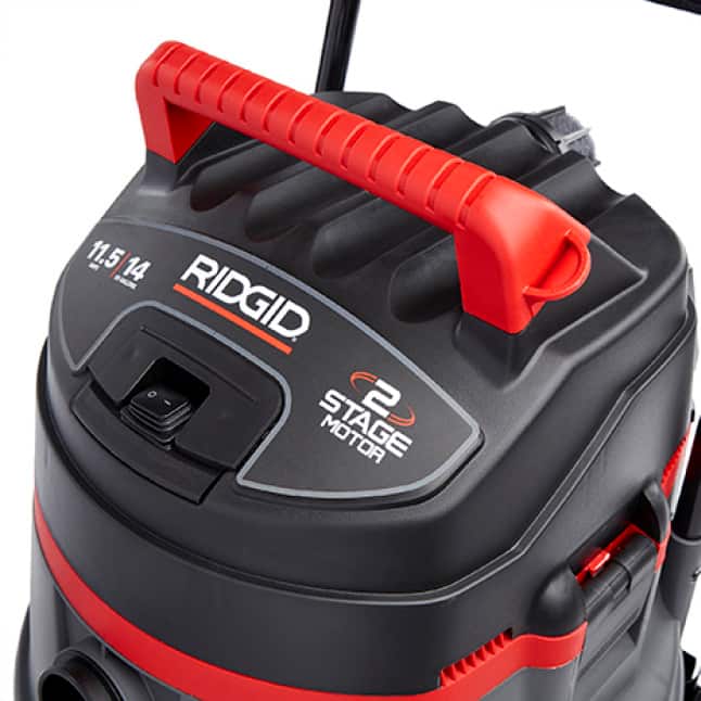 RIDGID 16 Gallon 2-Stage Commercial Wet/Dry Shop Vacuum with Fine Dust ...