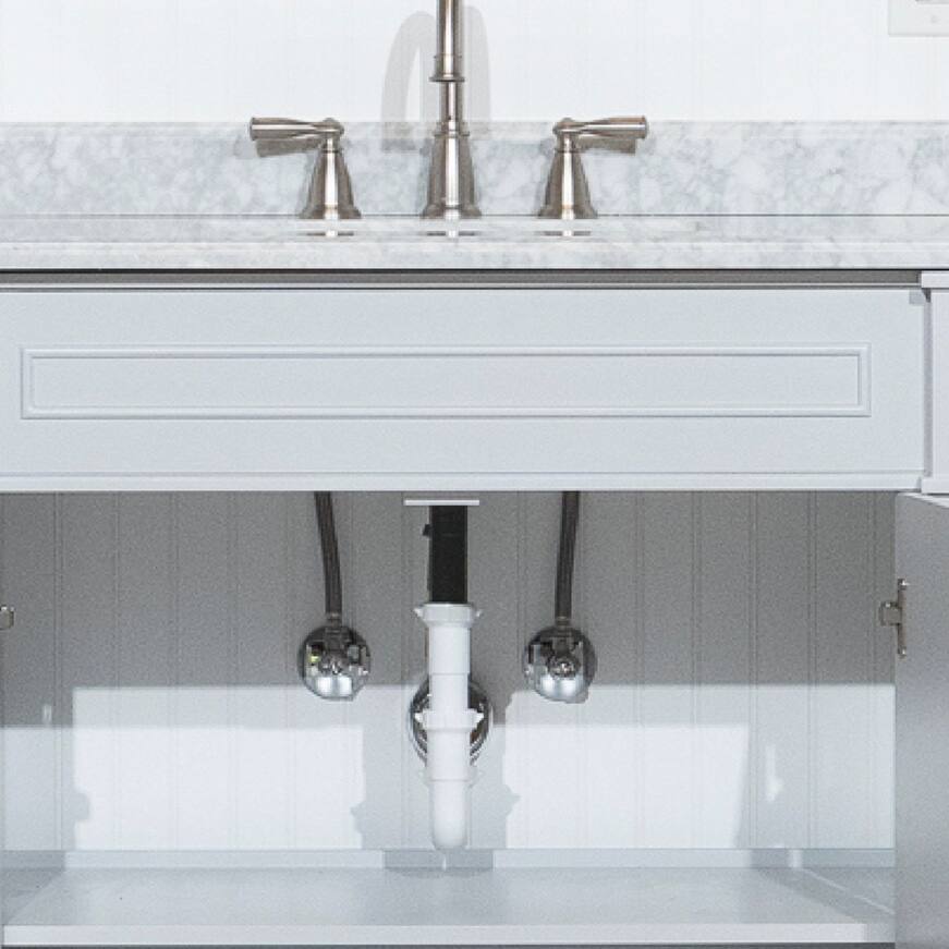 Oatey 1-1/2 in. Clear Plastic Sink Drain P-Trap C9705 - The Home Depot