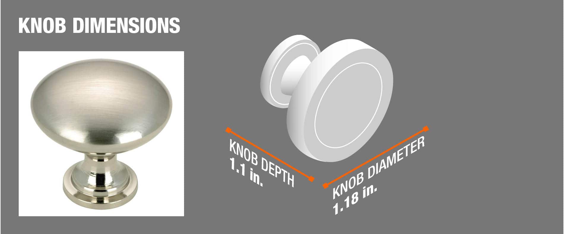 Richelieu Hardware Copperfield Collection 1-3/16 in. (30 mm) Classic ...