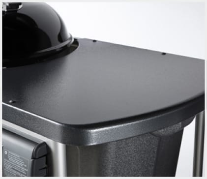 Weber Performer Deluxe 22 in. Charcoal Grill in Green with Built-In ...