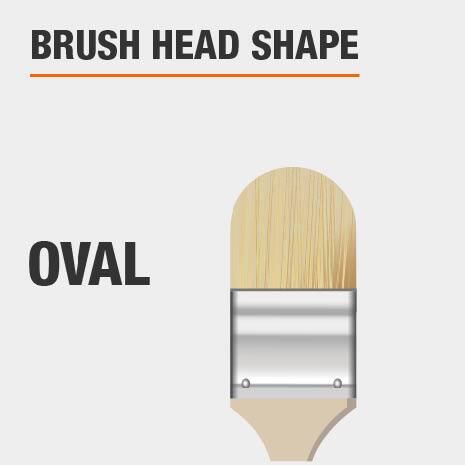 Premium 2.5 in. Polyester Trylon Oval Angled Sash Paint Brush HD 3325 N ...