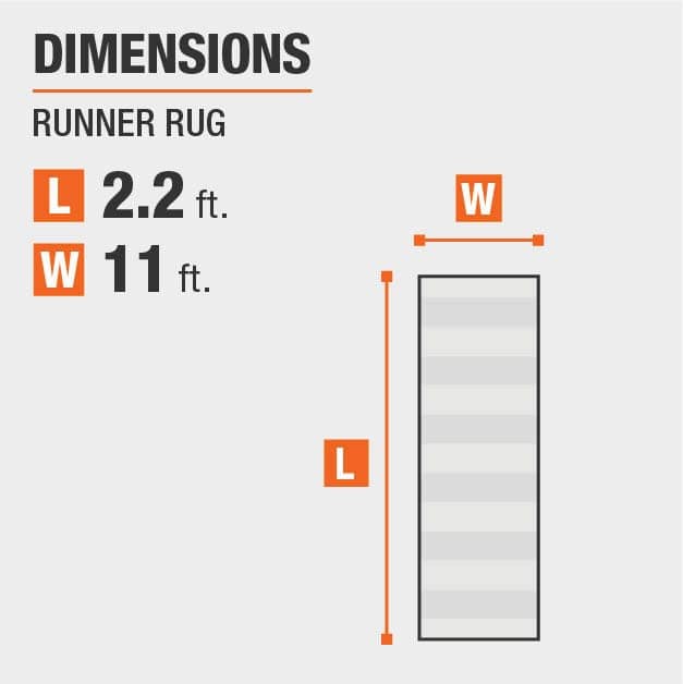 Home Decorators Collection Gorman Blue/Ivory 2 ft. x 11 ft. Indoor ...