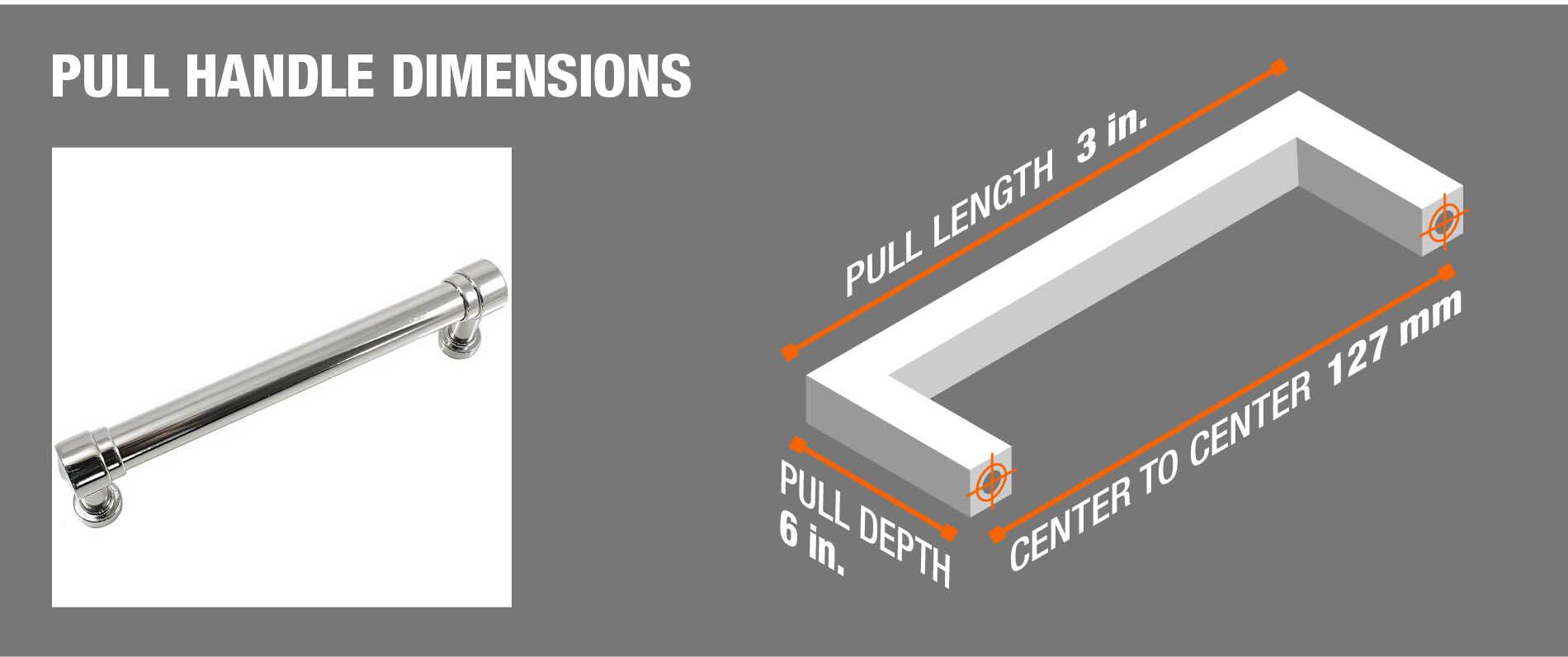 MNG Hardware Precision 5 in. Center-to-Center Polished Nickel Bar Pull ...