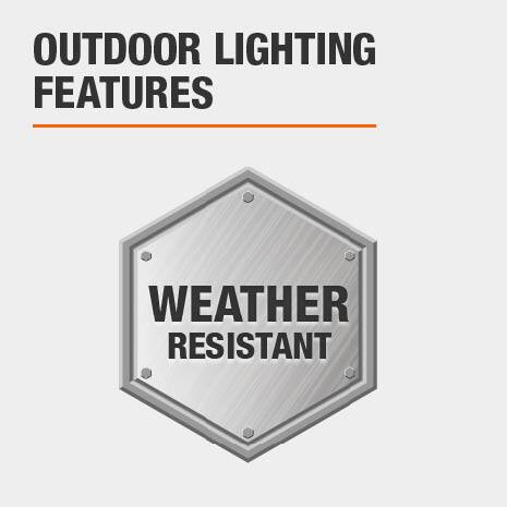 Hampton Bay Sand Stone Integrated LED Outdoor Solar Landscape Rock ...