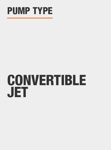 Everbilt 3/4 HP Cast Iron Convertible Deep Well Jet Pump DP370C - The ...