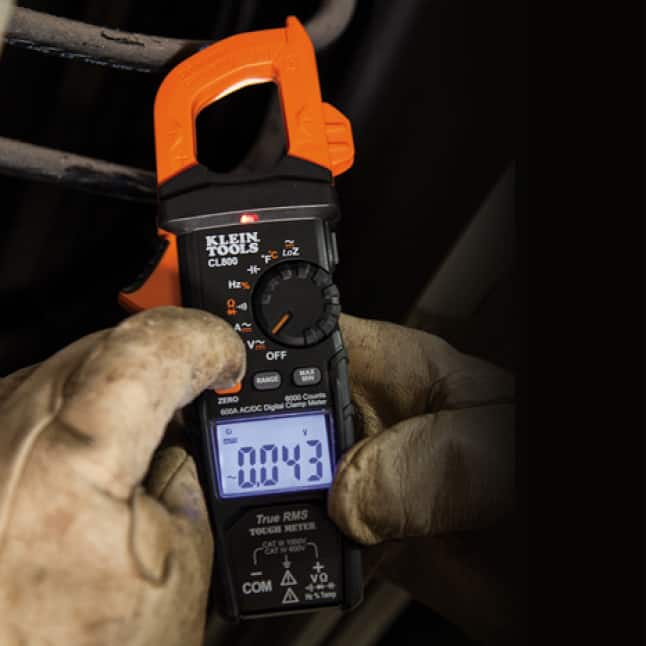 Klein Tools Digital Clamp Meter, True RMS, AC Auto-Ranging, 600 Amps ...