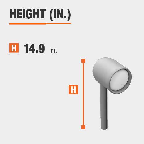 Hampton Bay Solar Black Outdoor Integrated LED Square Landscape Path ...