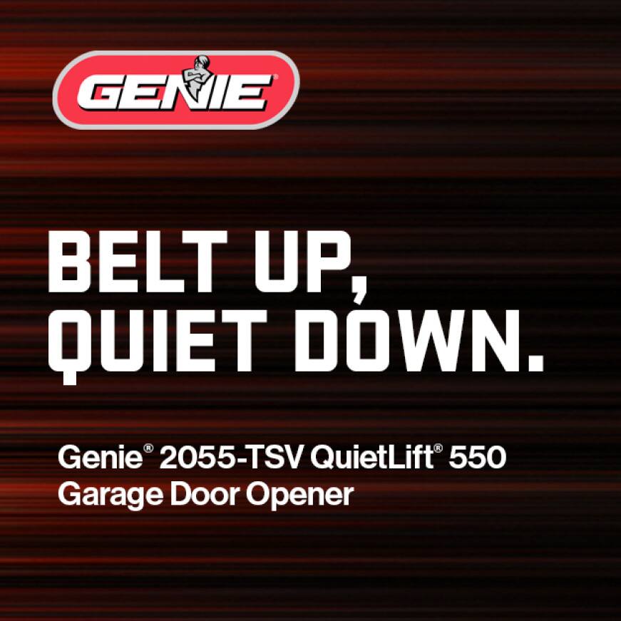 Genie QuietLift 550 1/2 HPc Ultra-Quiet Belt Drive Garage Door Opener ...
