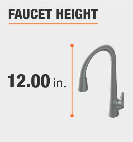 Glacier Bay Builders Double Handle Standard Kitchen Faucet with Side ...