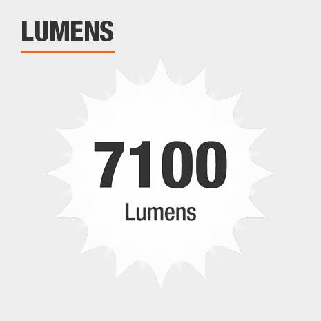 Commercial Electric 4 ft. 4-Light White LED Utility Motion Control High ...