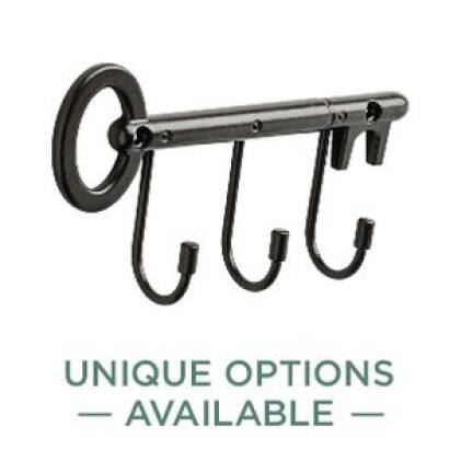 Liberty 18 in. White Hook Rack with Yellow, Teal and Red Hooks R28645 ...