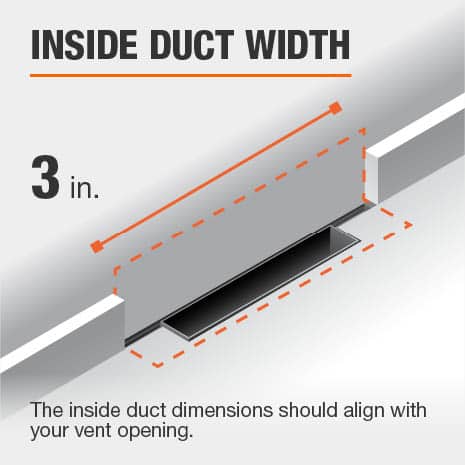 Everbilt 24 in. 3-Way Steel Baseboard Diffuser Supply in White E120SW ...