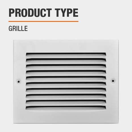 Everbilt 10 in. x 6 in. Steel Fixed Bar Return Air Grille in White ...