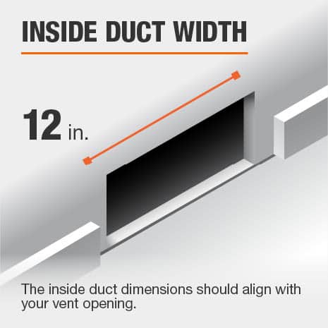 Everbilt 12 in. x 6 in. 2-Way Steel Baseboard Register in White ...