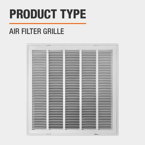 Everbilt 20 in. x 30 in. Steel Return Air Filter Grille in White ...