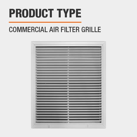 Everbilt 24 in. x 24 in. Steel Commercial T-Bar Return Air Filter ...