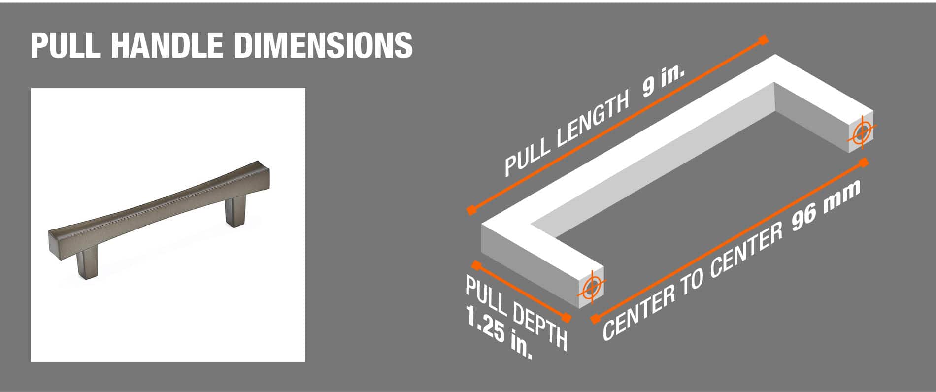 Richelieu Hardware Westmount Collection 3-3/4 in. (96 mm) Modern Honey ...