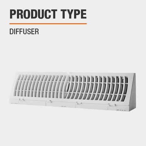 Everbilt 18 in. 3-Way Steel Baseboard Diffuser Supply in Oil Rubbed ...