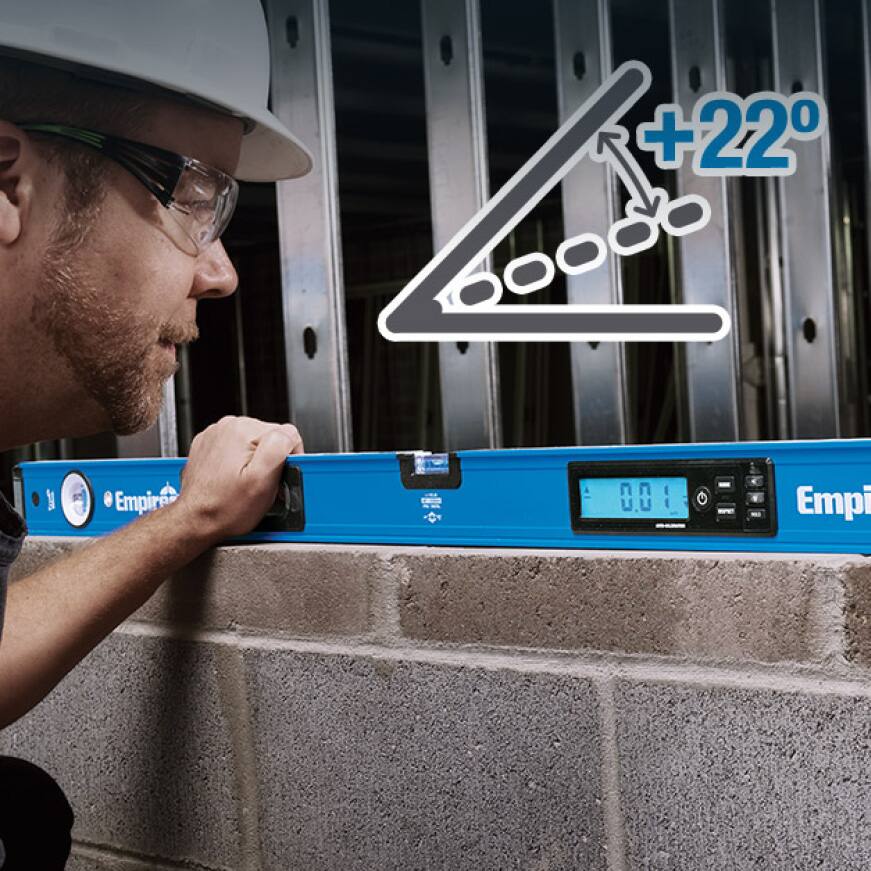 Empire 72 in. True Blue Digital Box Level with Case E105.72 - The Home ...