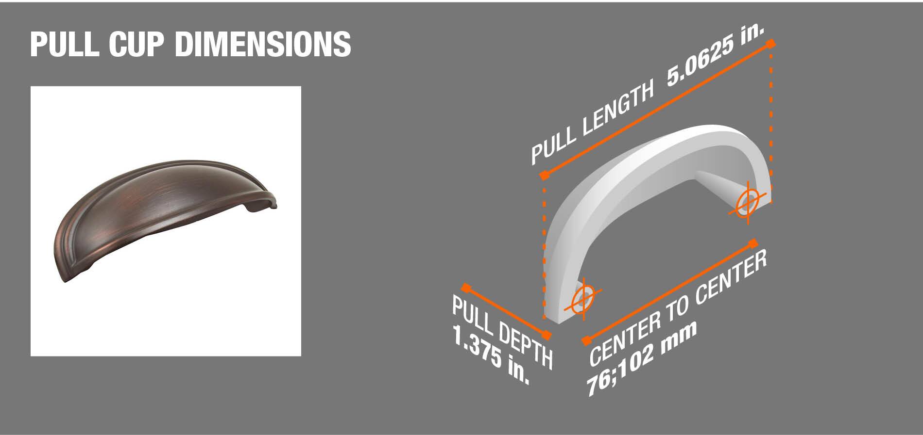 Amerock Ashby 3 in. or 4 in. (76mm or 102mm) Traditional Oil-Rubbed ...