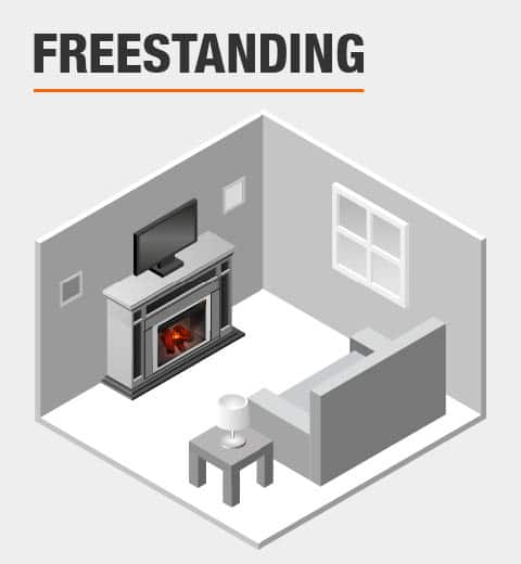 Home Decorators Collection Highland 50 in. Freestanding Faux Stone ...