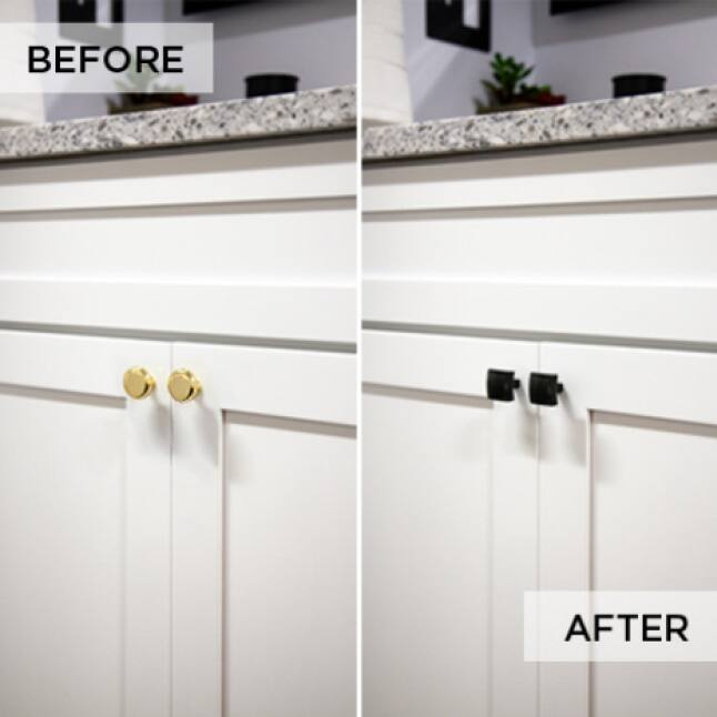 Liberty Classic Square 1-1/9 in. (28 mm) Soft Iron Cabinet Knob P37502C ...