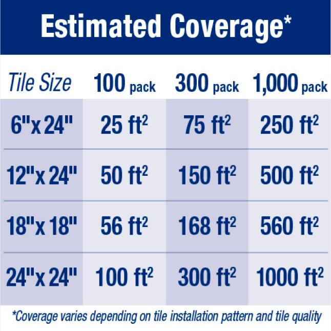 QEP LASH Curved Floor Tile Leveling System, Clips Part A (96-Pack ...