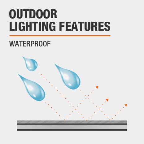 Hampton Bay Solar Bronze Outdoor Integrated LED 3000K 6-Lumens ...