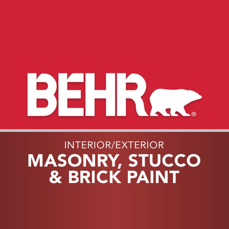 BEHR 1 gal. #MS-32 Glacier White Satin Interior/Exterior Masonry ...