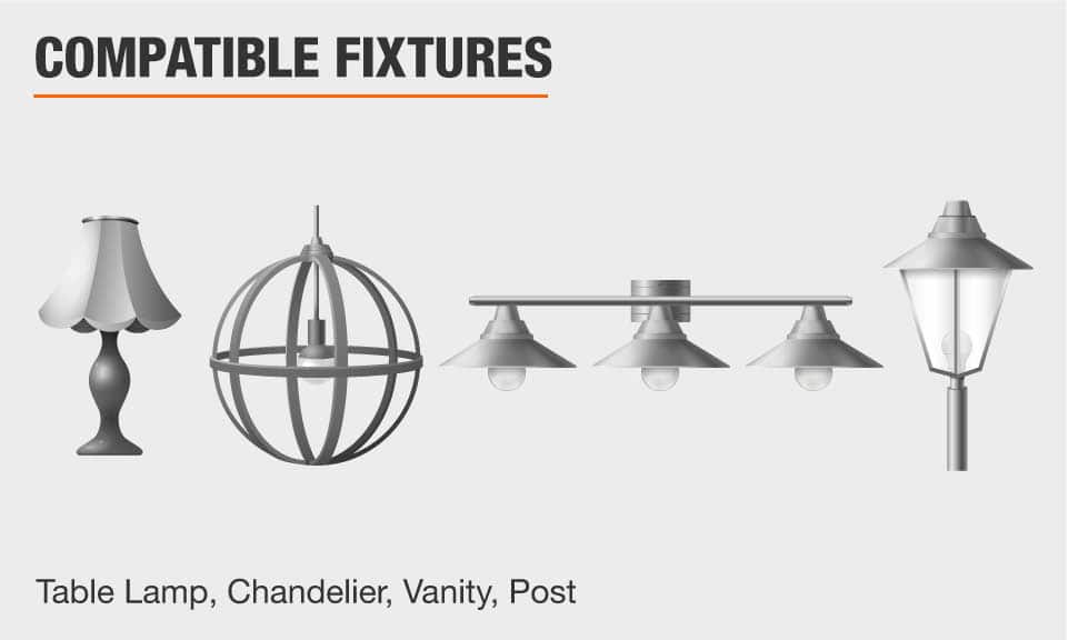 Bulbrite 40 - Watt Equivalent Warm White Light B11 (E26) Medium Screw ...